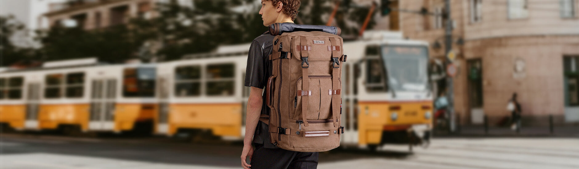 Vintage Canvas Travel Backpacks - Men Casual Laptop Backpack | WITZMAN