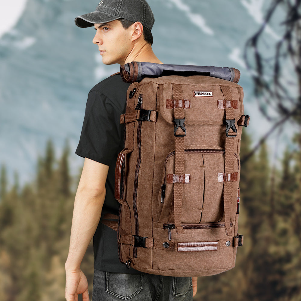 Vintage Canvas Travel Backpacks - Men Casual Laptop Backpack | WITZMAN