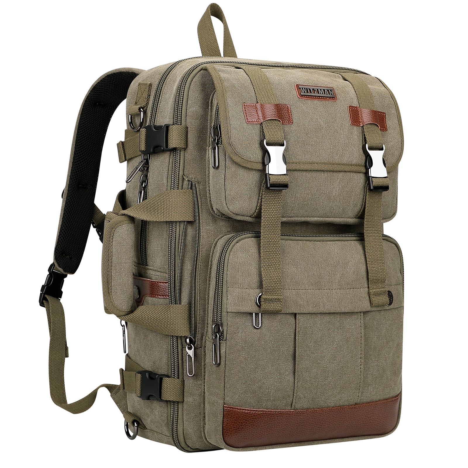 Canvas Backpack Large Travel Backpack Luggage Duffel Bag | WITZMAN